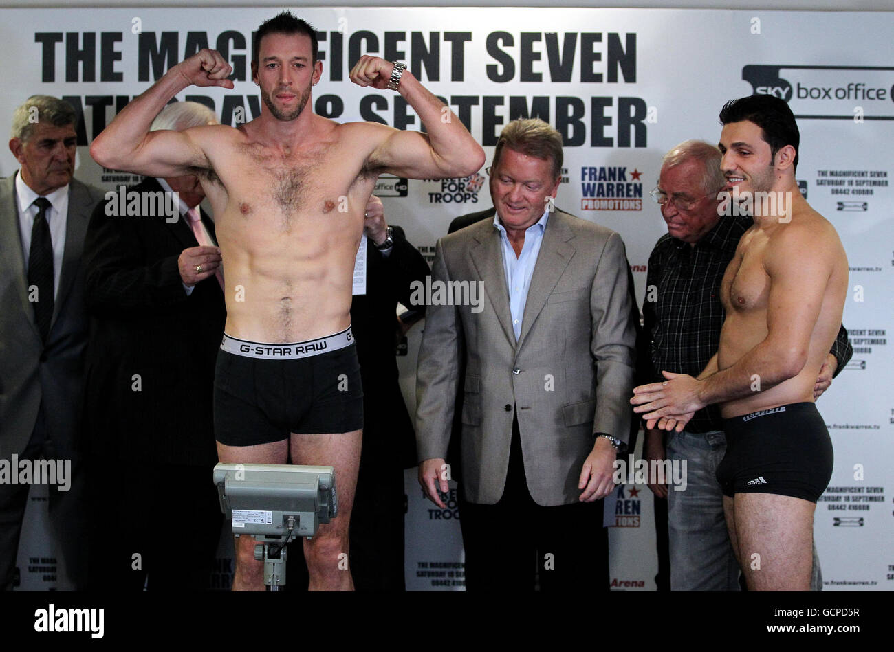 Boxing - Magnificent 7 Weigh In - LG Arena Stock Photo - Alamy