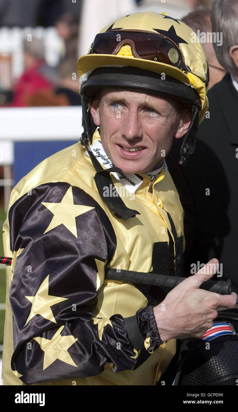 Paul Hanagan in the paddock after winning The Harry Rosebery Stakes ...