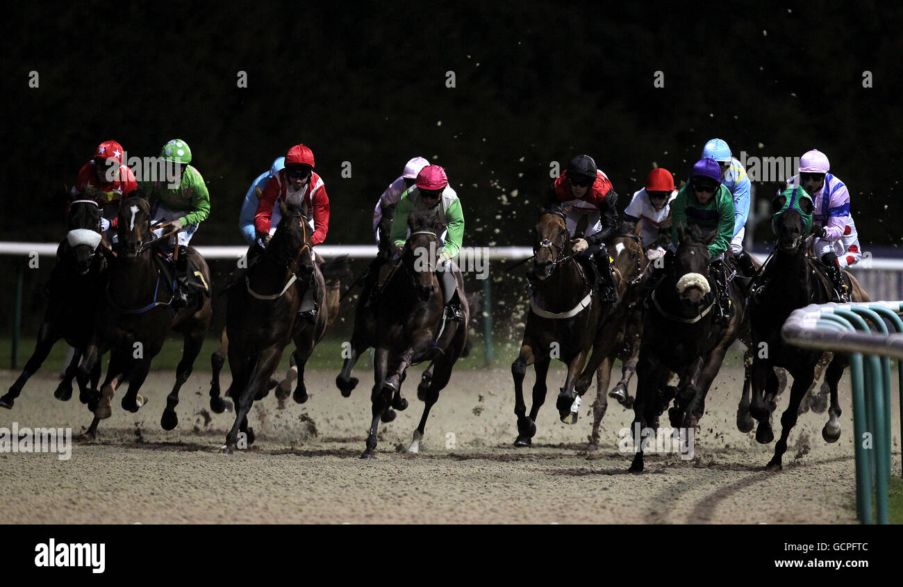 Riders round bend hi-res stock photography and images - Alamy