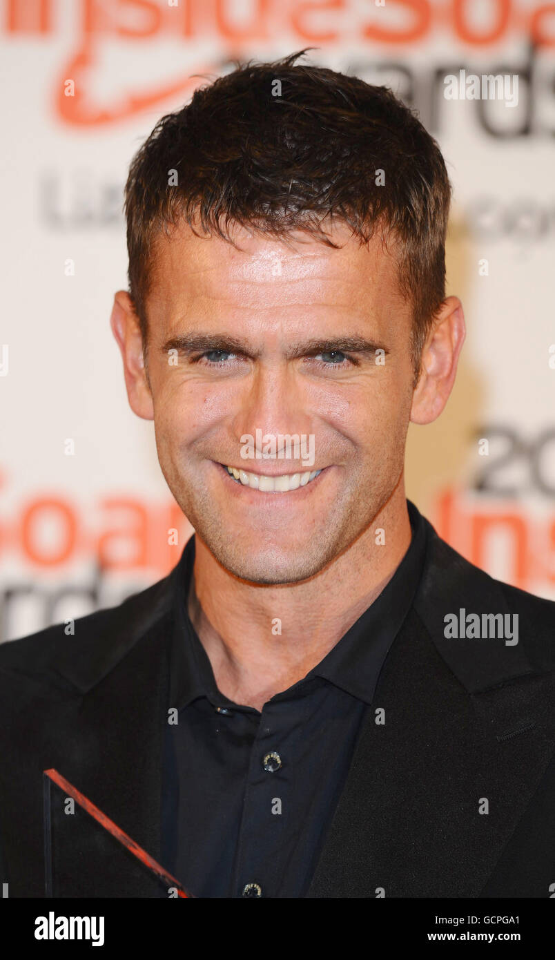 Actor Scott Maslen Wins Sexiest Male At The 2010 Inside Soap Awards Held At Shaka Zulu In