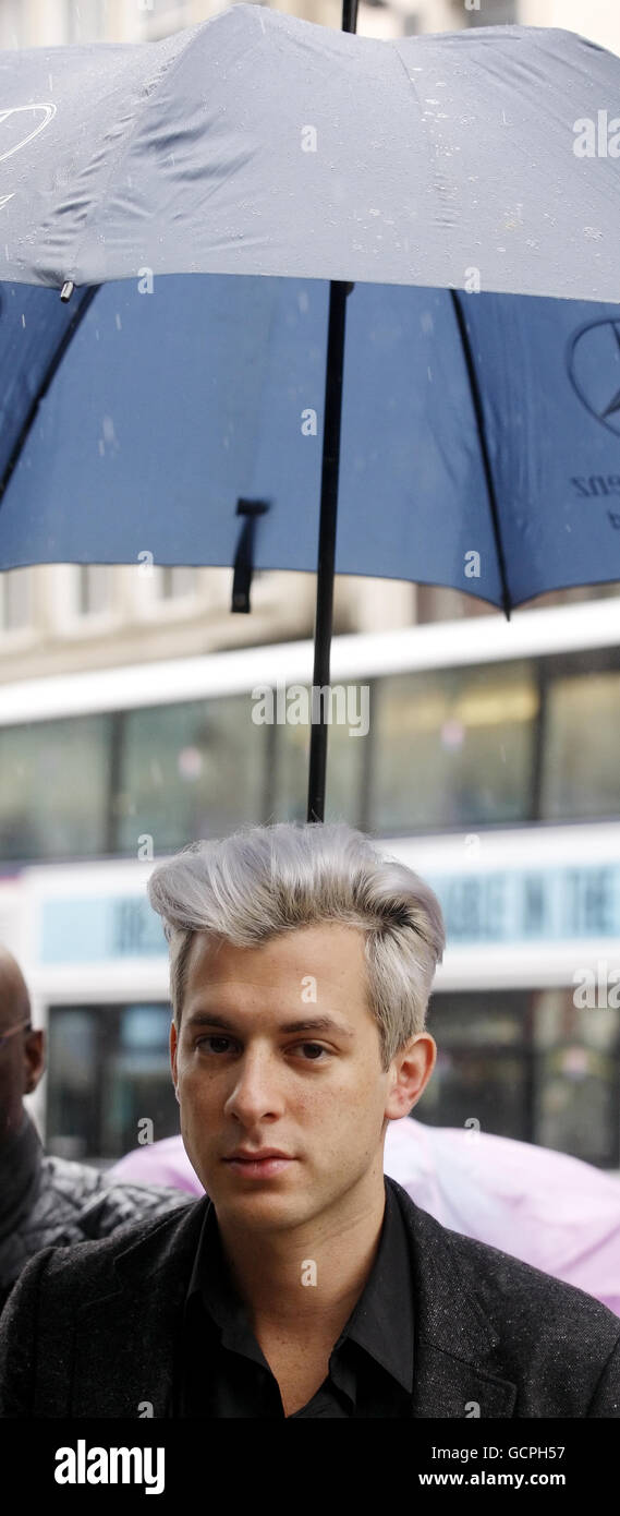 Producer and musician Mark Ronson arrives at a signing to mark the ...