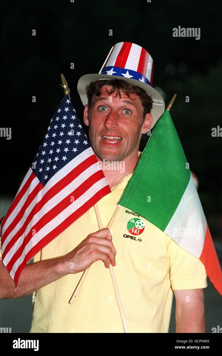 WORLD CUP SOCCER. Andy Townsend, Eire - American Style Stock Photo - Alamy