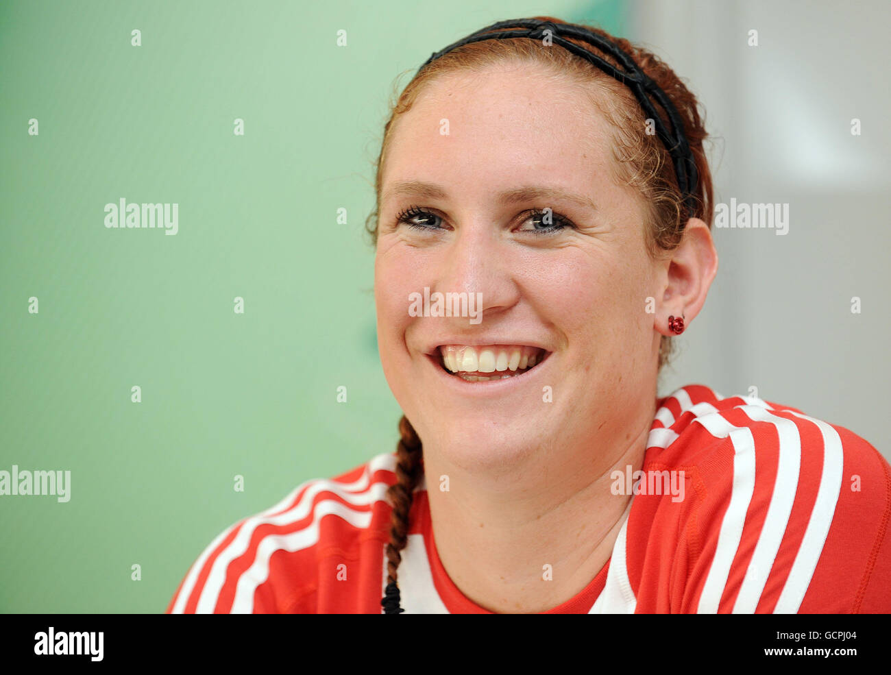 England swimmer Gemma Spofforth during a press conference held in the ...