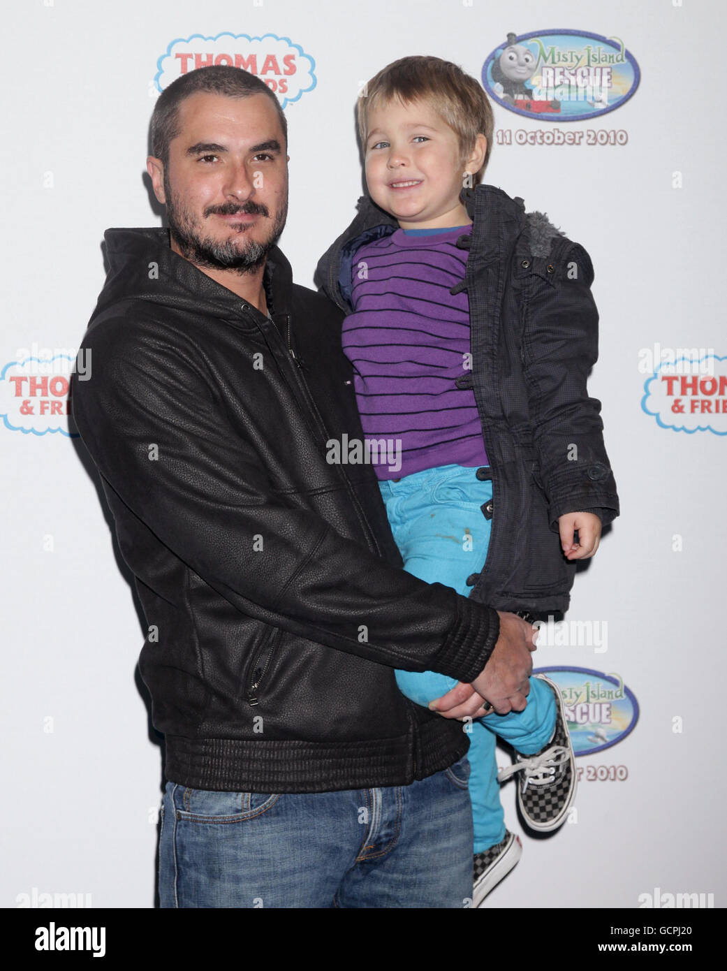 Zane Lowe with son Jackson arriving for the screening of Thomas ...