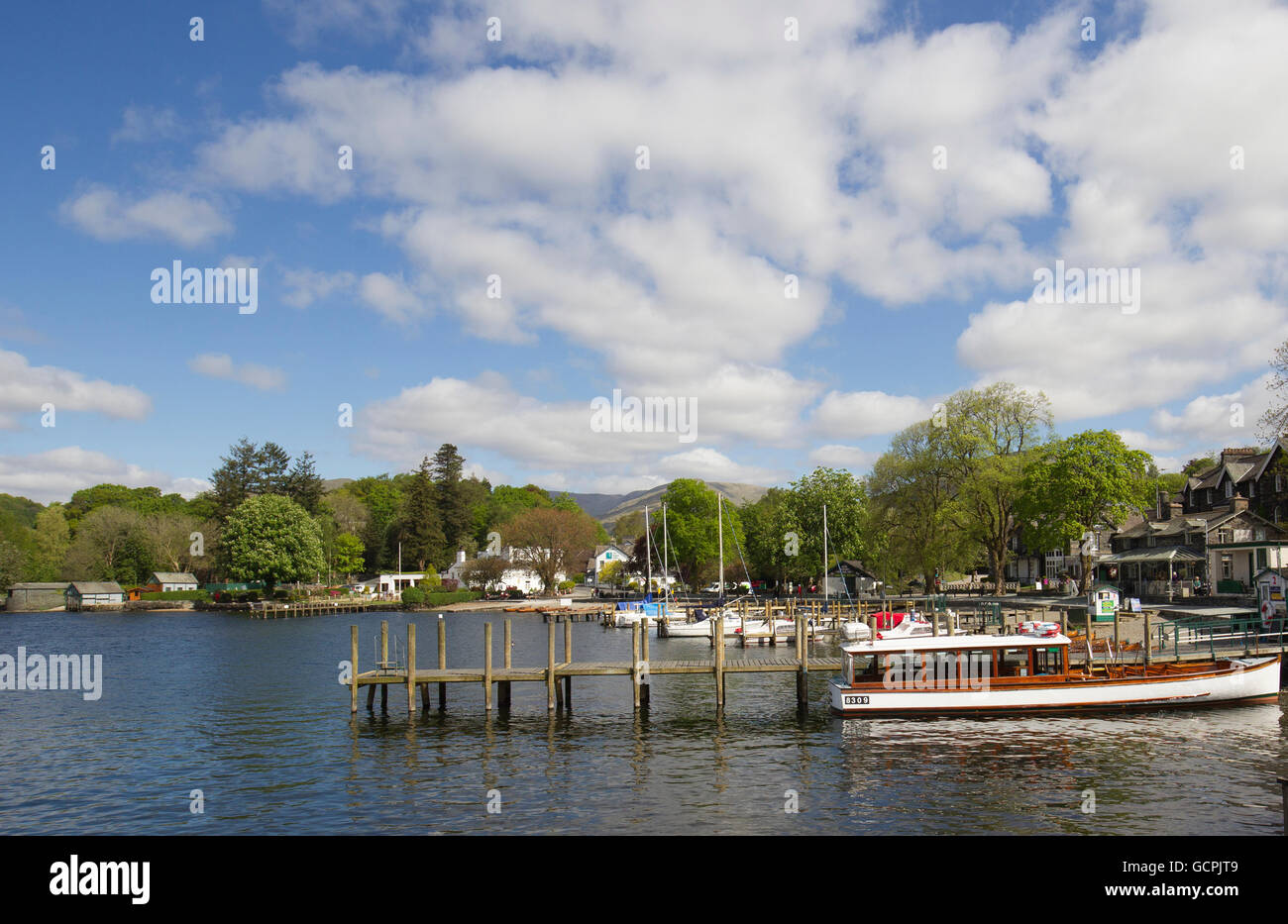 Waterhead Ambleside - Lake Windermere - traditional wooden rowing boats ...