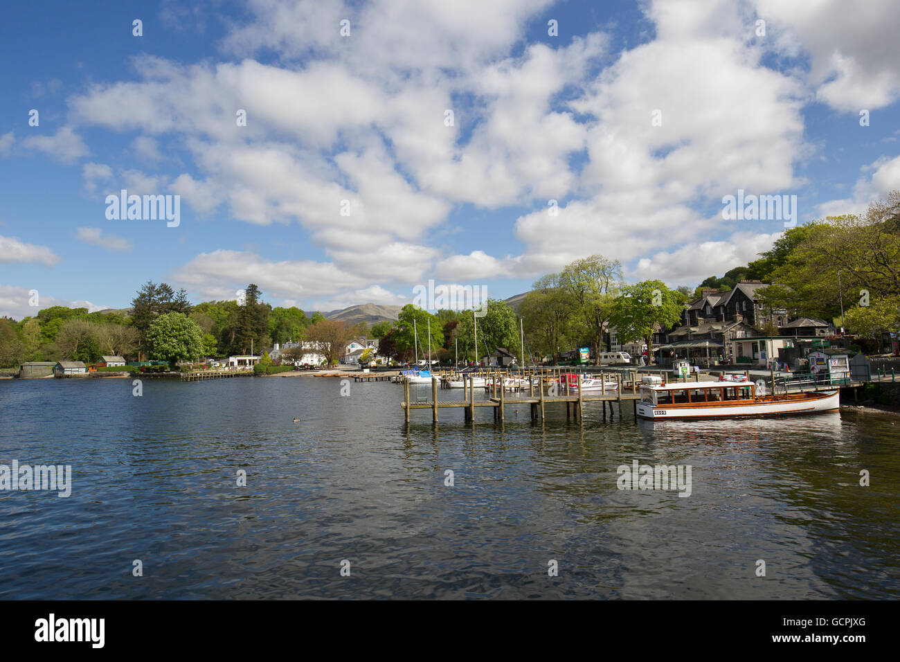 Waterhead Ambleside - Lake Windermere - traditional wooden rowing boats ...