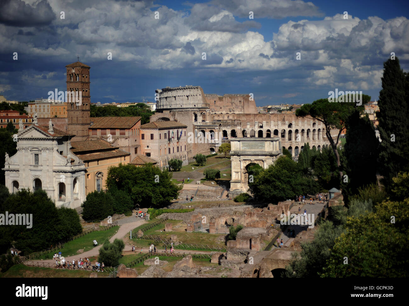 The Colosseum. General view of the Colosseum in Rome, Italy Stock Photo ...