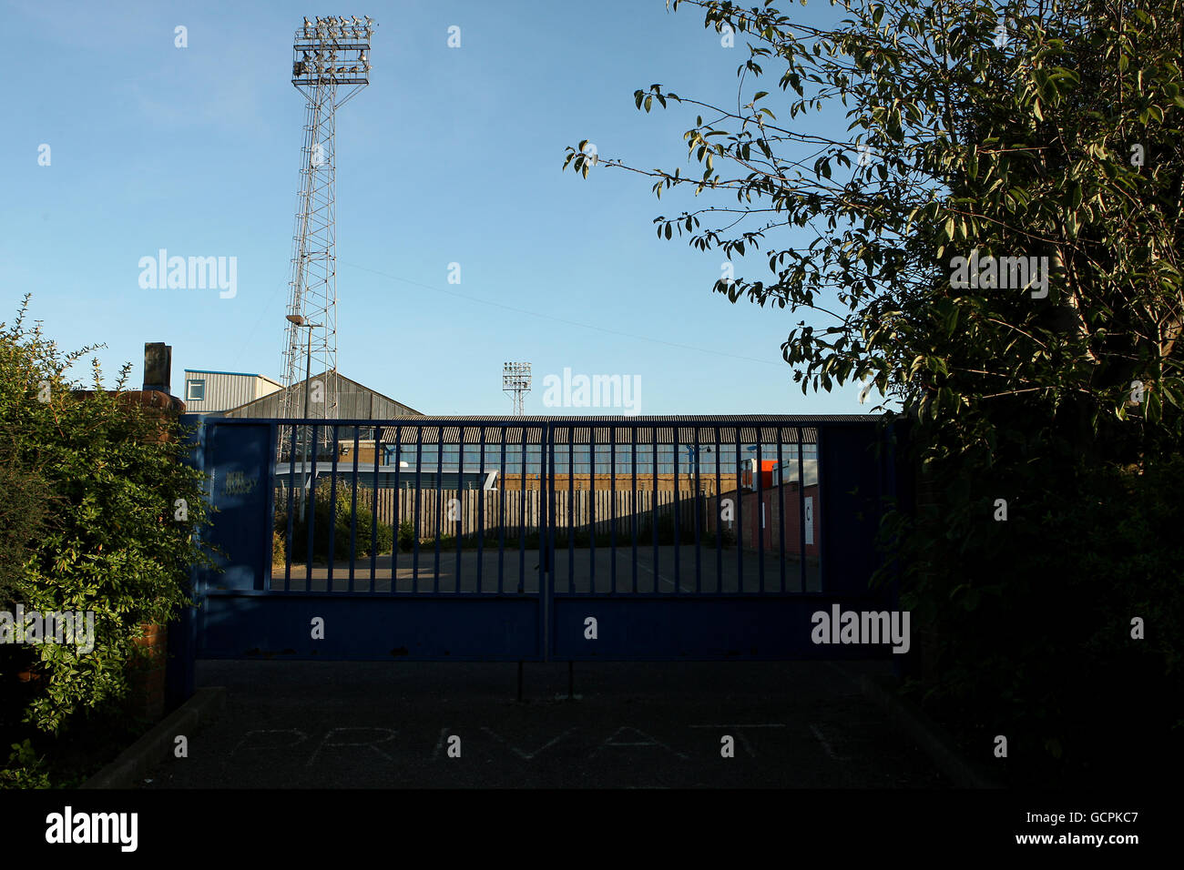 A general view of Roots Hall, home of Southend United Football Club ...