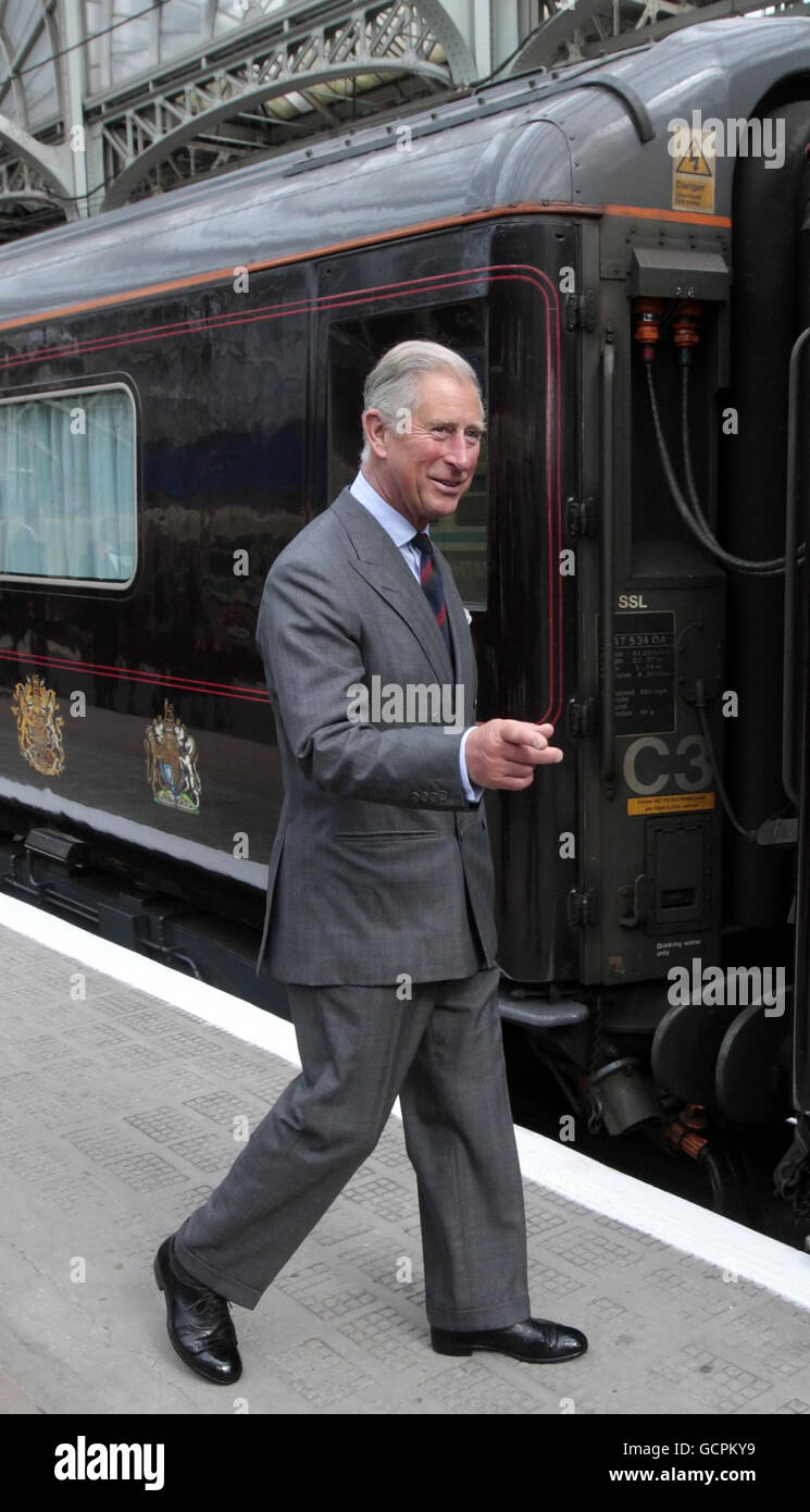 Royal train and prince charles hi-res stock photography and images - Alamy