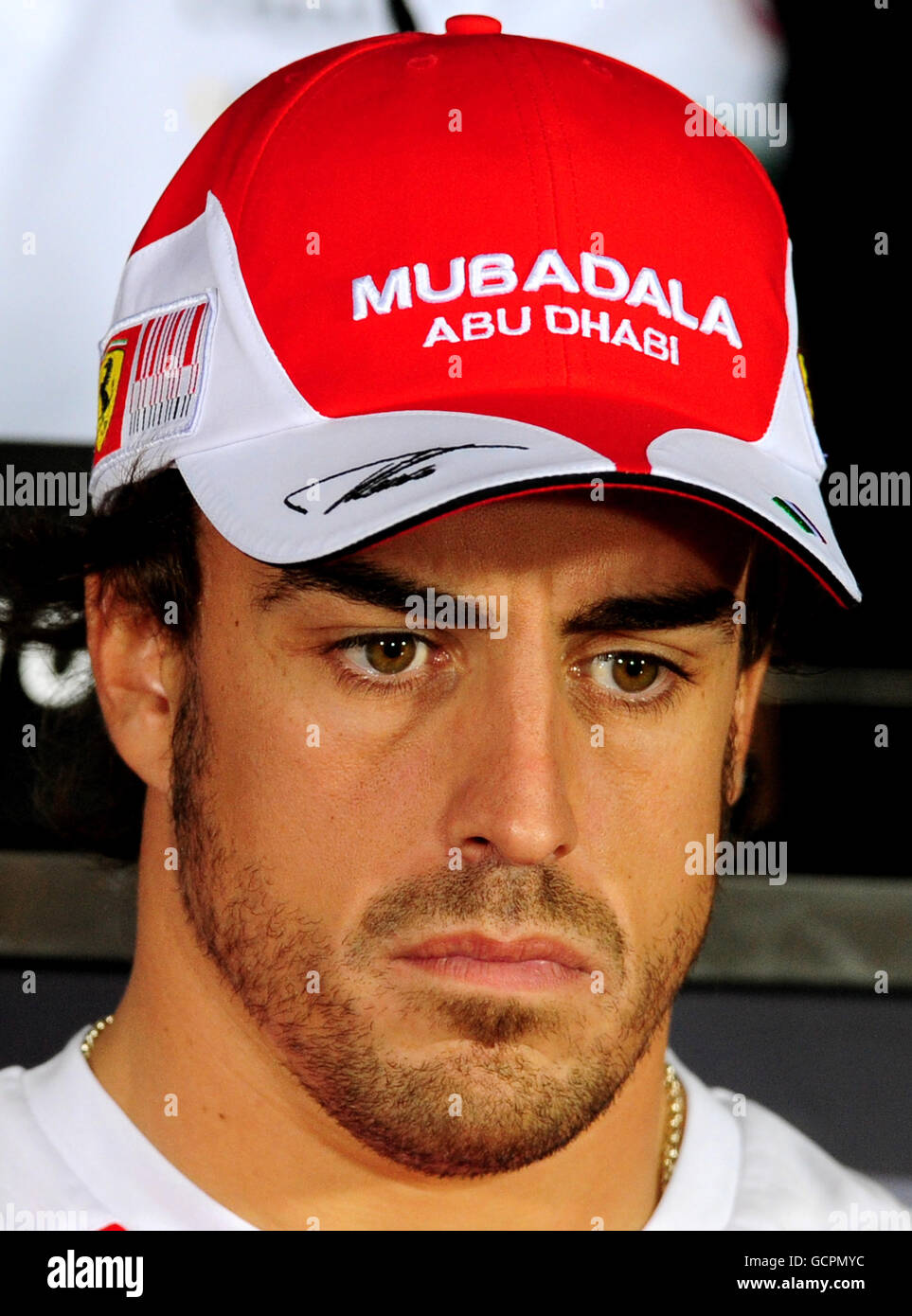 Ferraris fernando alonso during press conference at the monza circuit ...