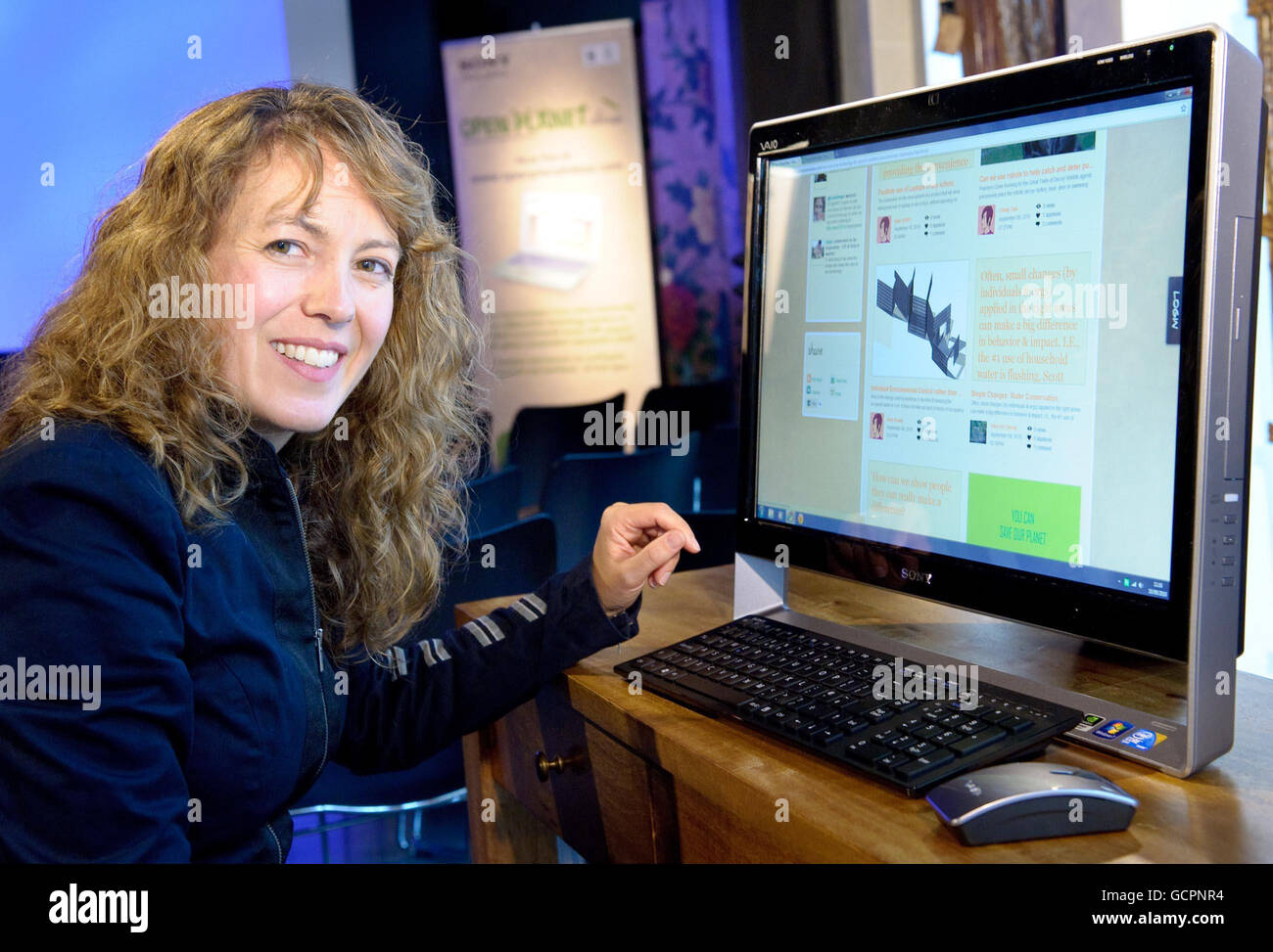 Television presenter Kate Bellingham at the launch of Sony's Open ...