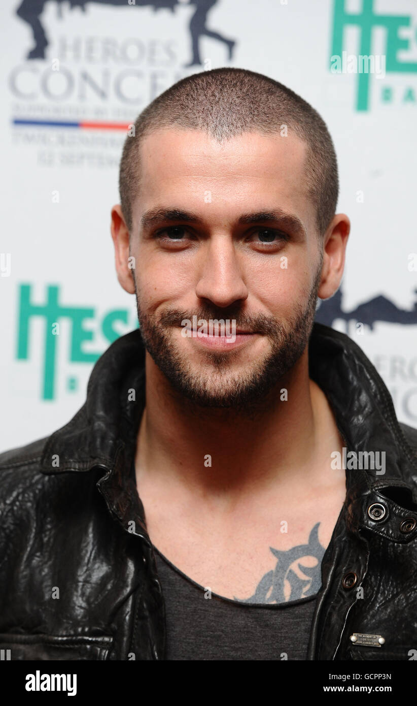 Shane Ward backstage at the Help For Heroes Concert at Twickenham ...