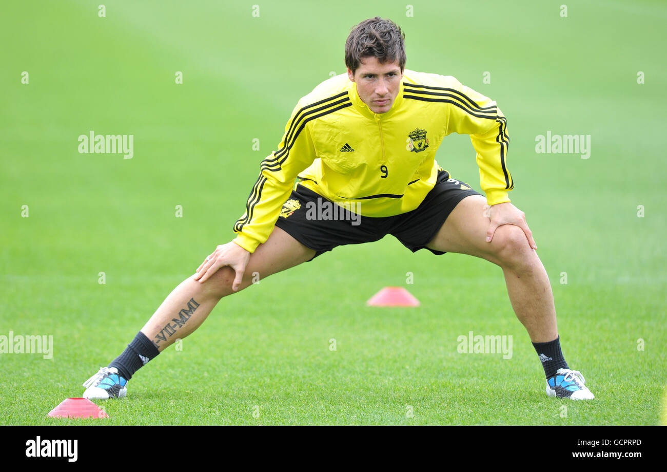 Soccer liverpool full length stretching mangsk natpub hi-res stock ...