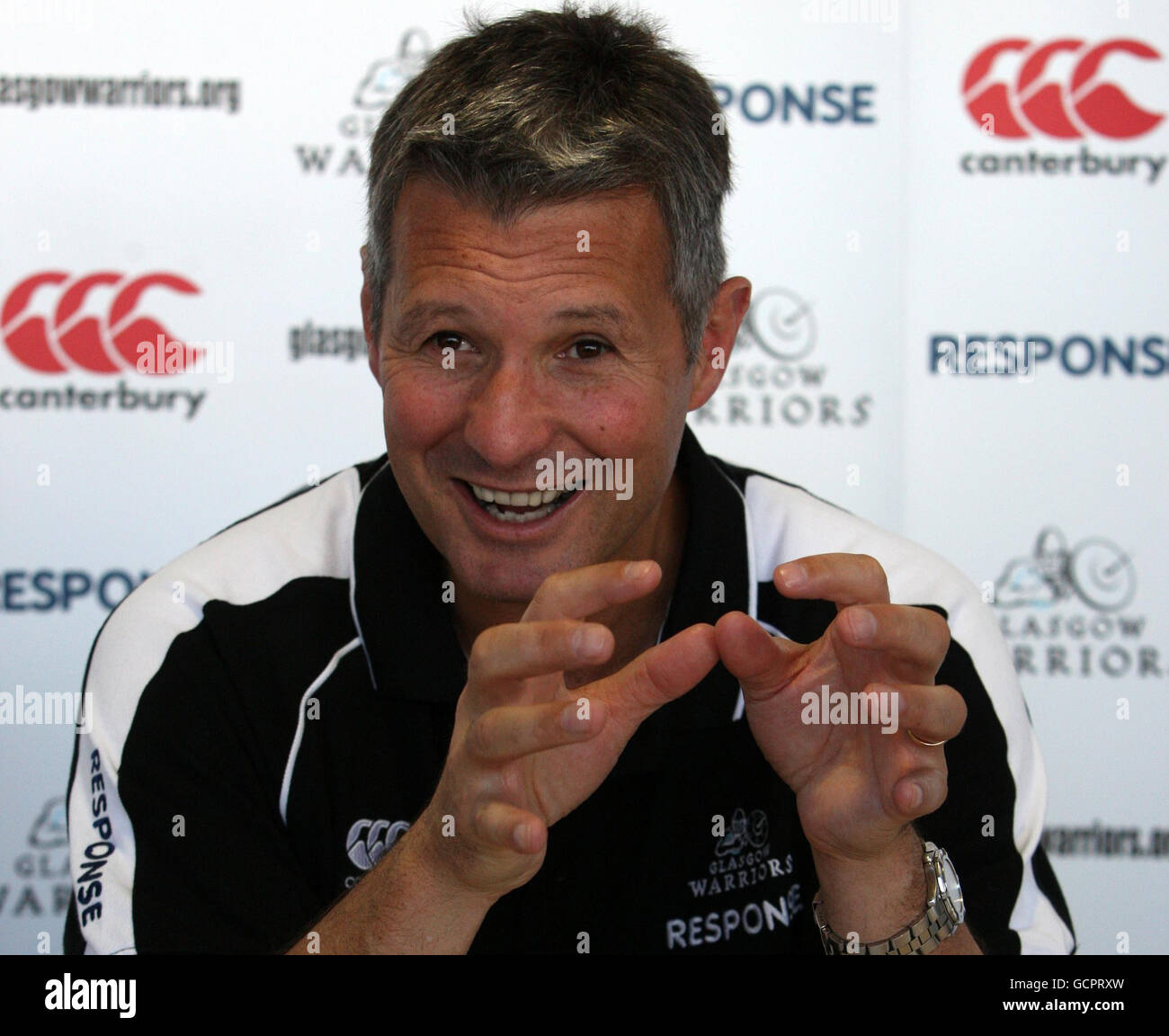 Glasgow warriors coach sean lineen speaks to media scotstoun stadium hi ...