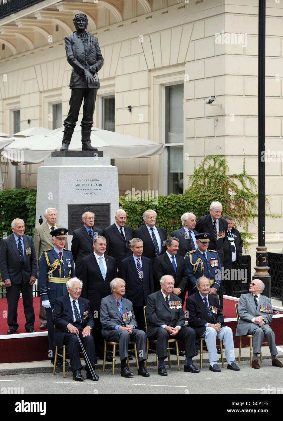 Statue unveiled for Battle of Britain leader Stock Photo - Alamy