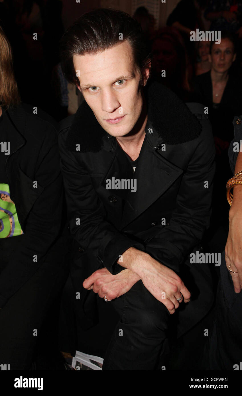 Matt Smith on the front row at the Vivienne Westwood Spring/Summer Red ...