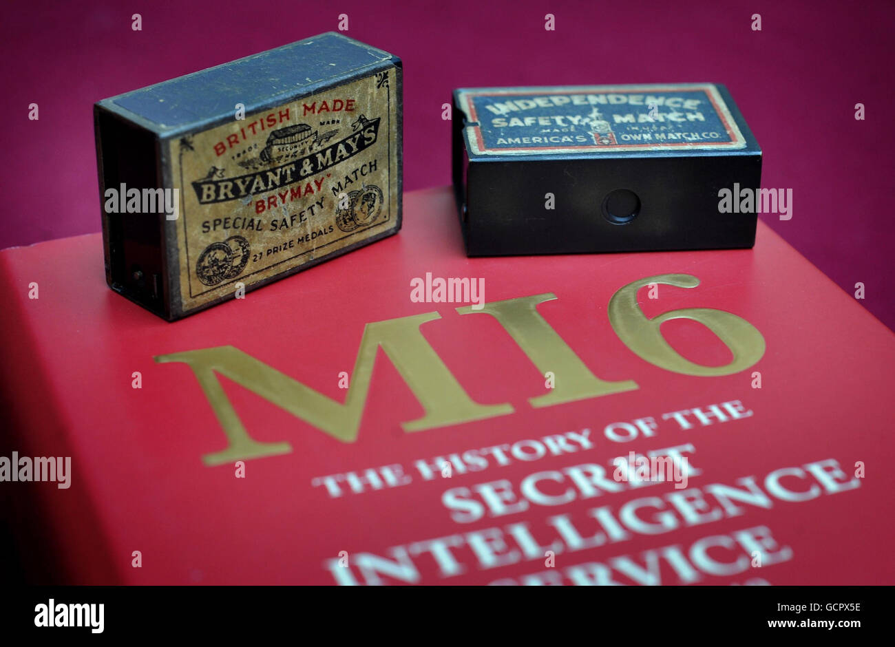 Matchbox cameras are displayed during the launch of the new book 'MI6 ...