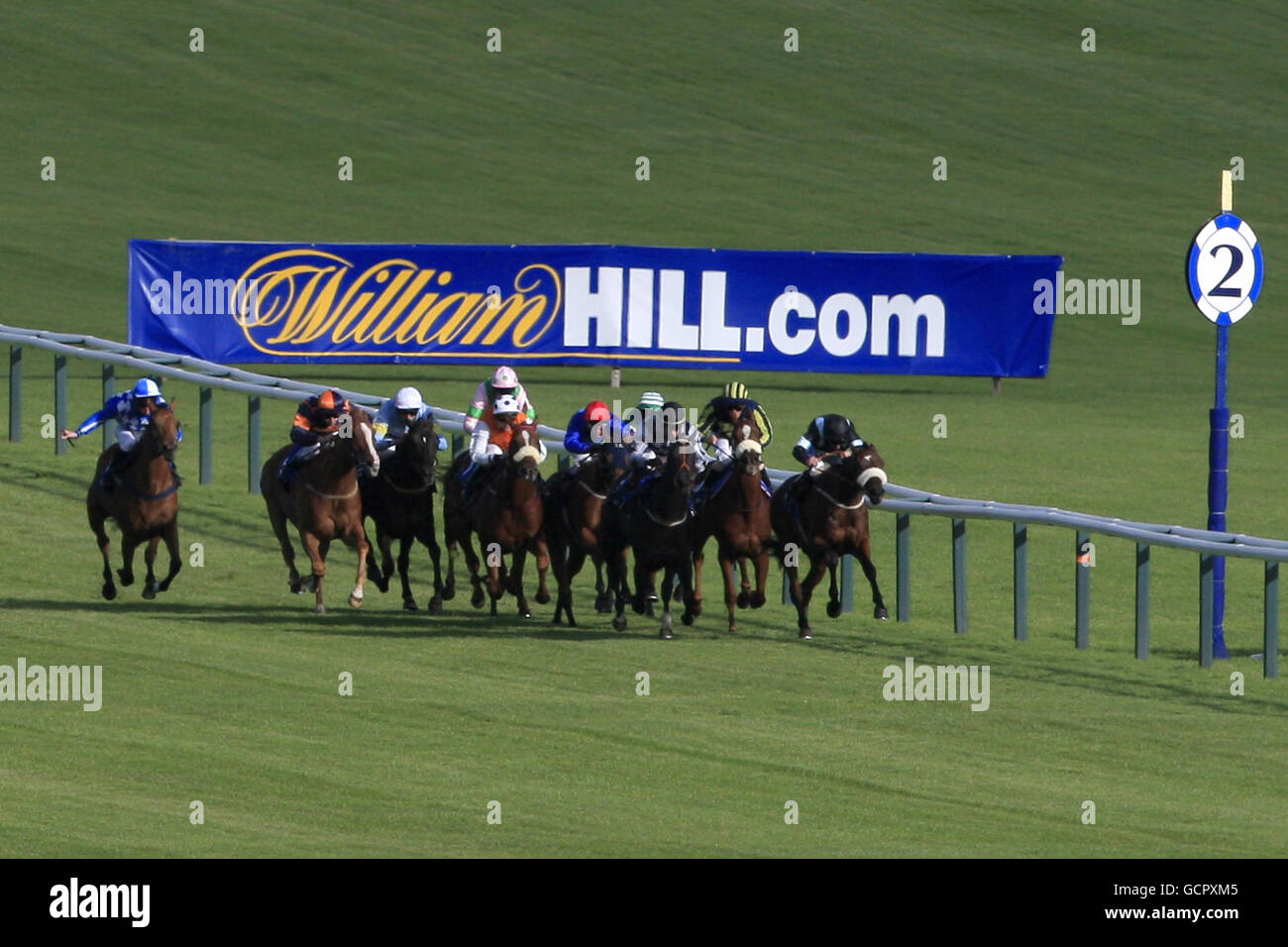 Horse racing races william hill branding sign signage hi-res stock ...