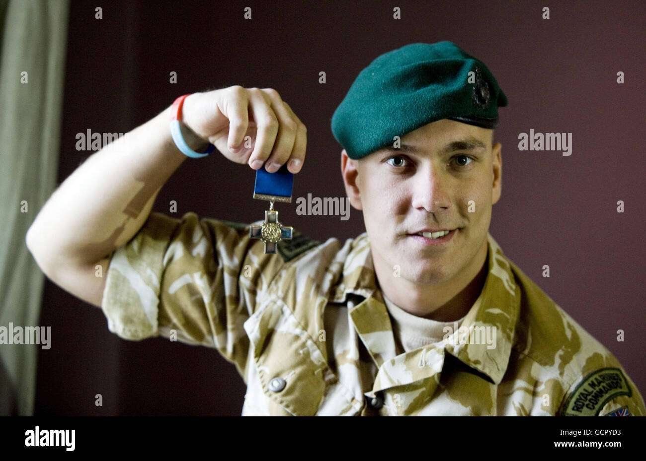 Lance Corporal Matt Croucher presents George Cross to the Imperial War ...