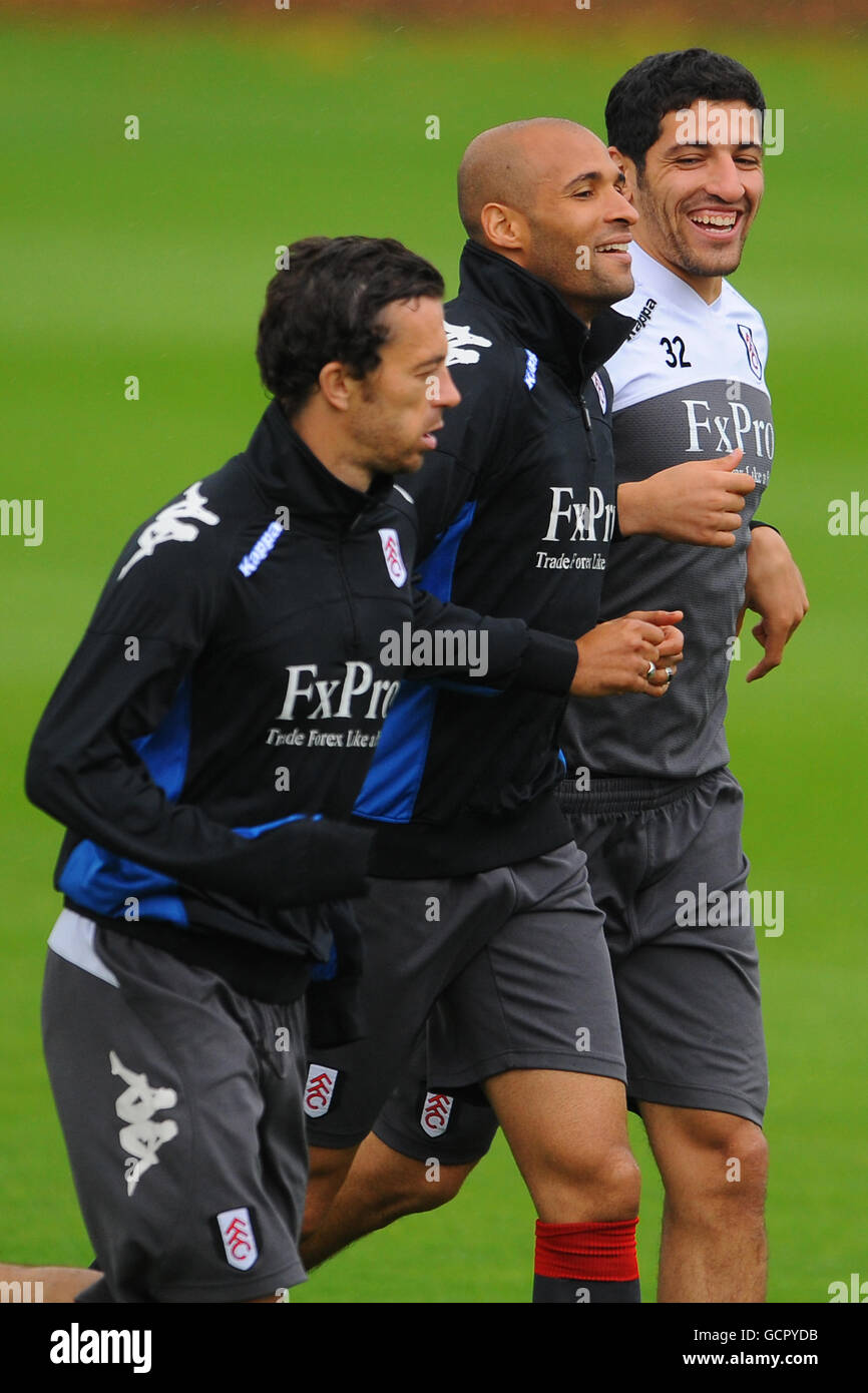 Soccer - Fulham Training - Motspur Park Training Ground Stock Photo - Alamy