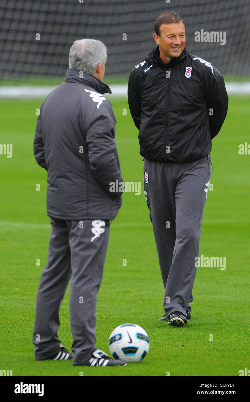 Soccer - Fulham Training - Motspur Park Training Ground Stock Photo - Alamy