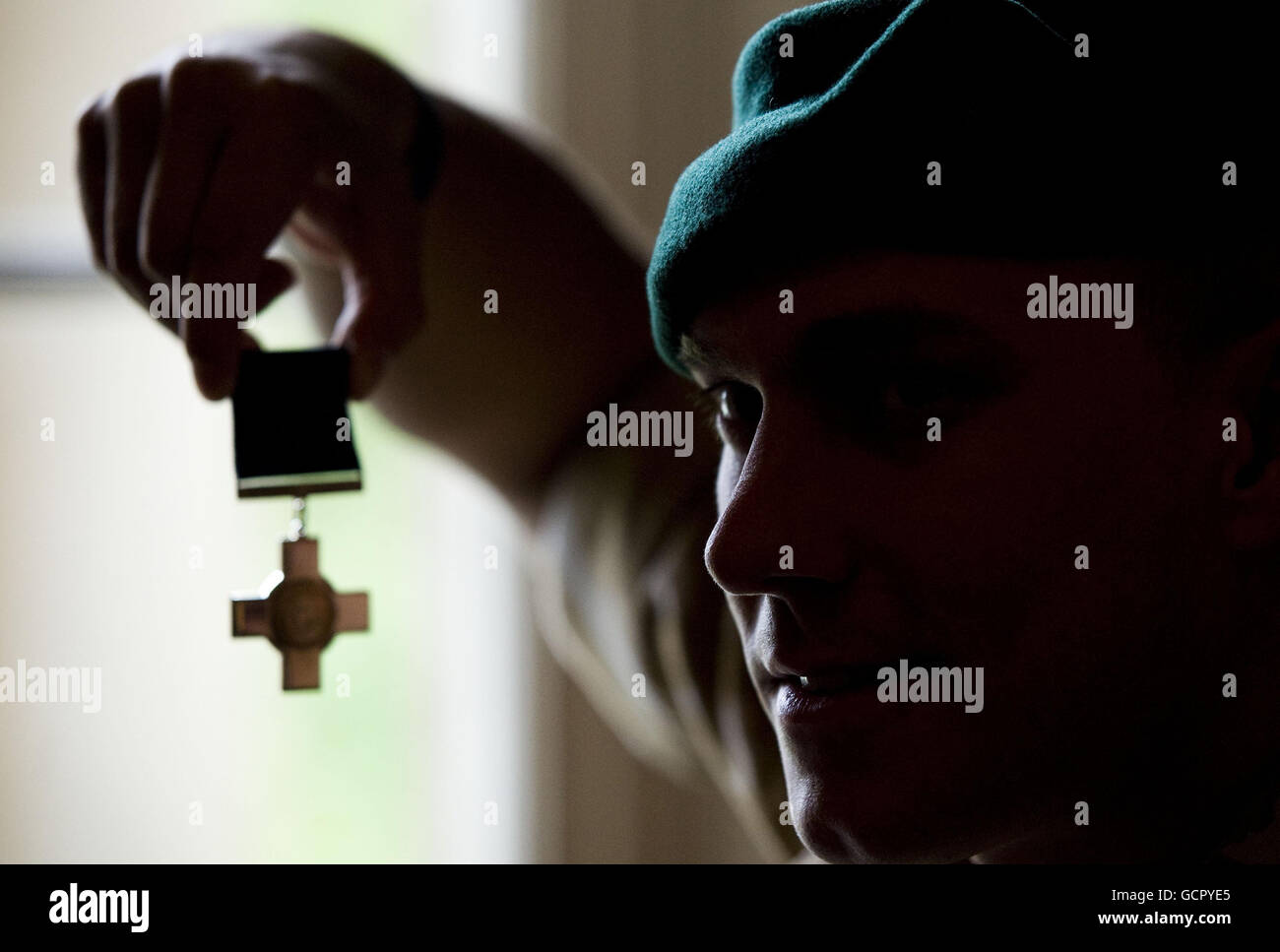 Lance Corporal Matt Croucher presents George Cross to the Imperial War ...