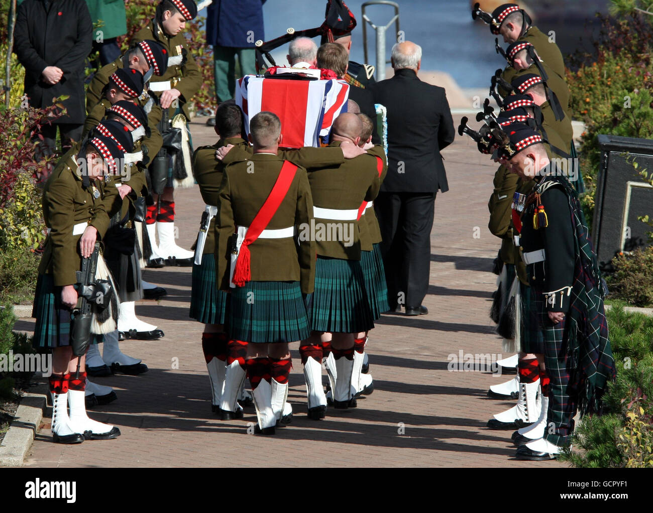Lance Corporal Joseph Pool funeral Stock Photo - Alamy