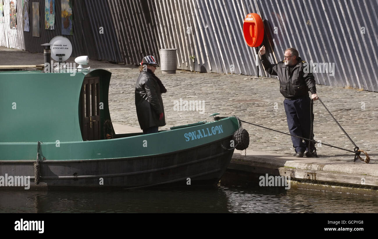 The scene at Edinburgh Quay as boats begin gathering ahead of sailing ...