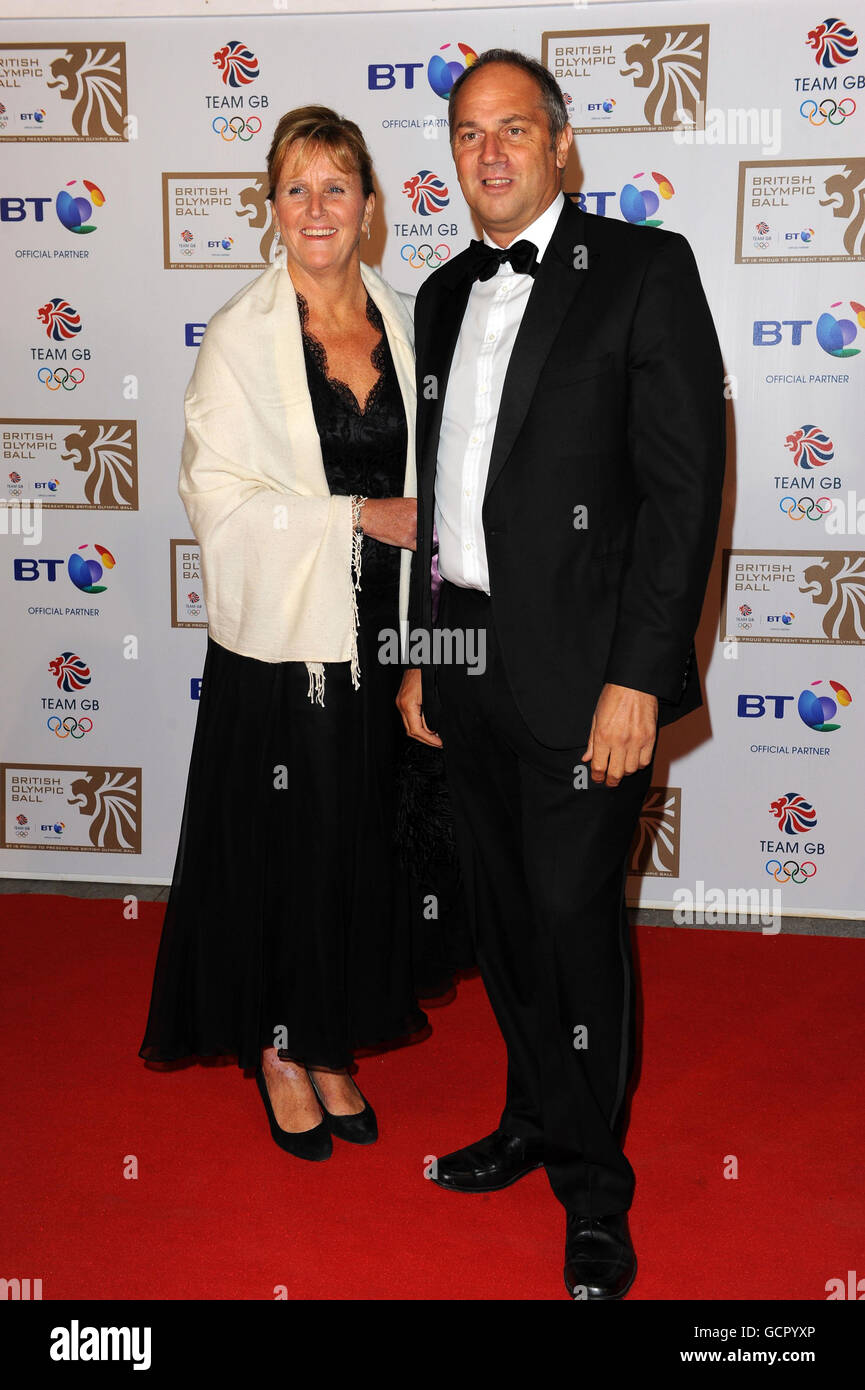 Sir Steve Redgrave and his wife Ann arrive for the Olympic Gold Ball at ...