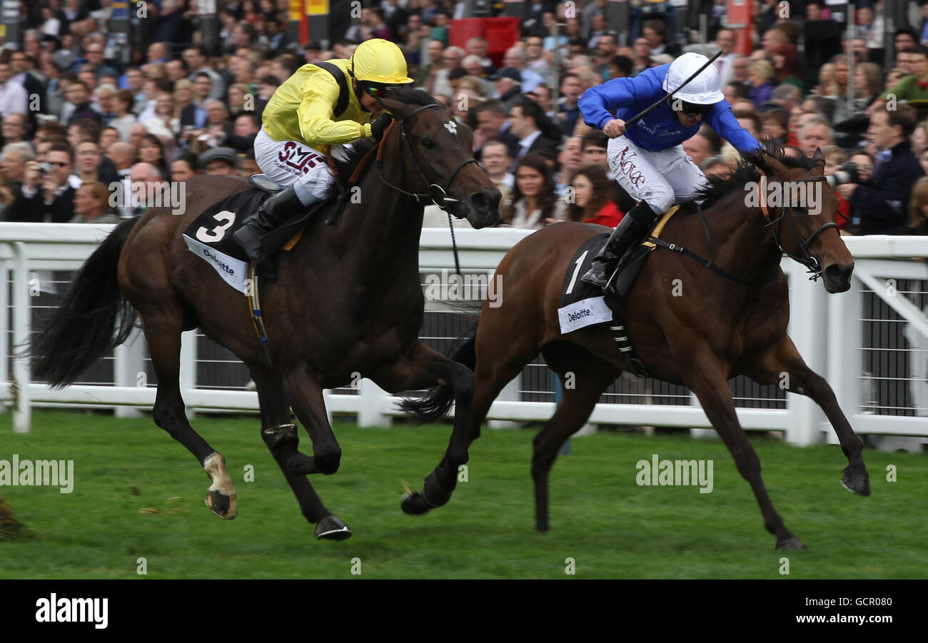 Ted Durcan and Aspectoflove (right) beat jockey Philip Robinson on ...