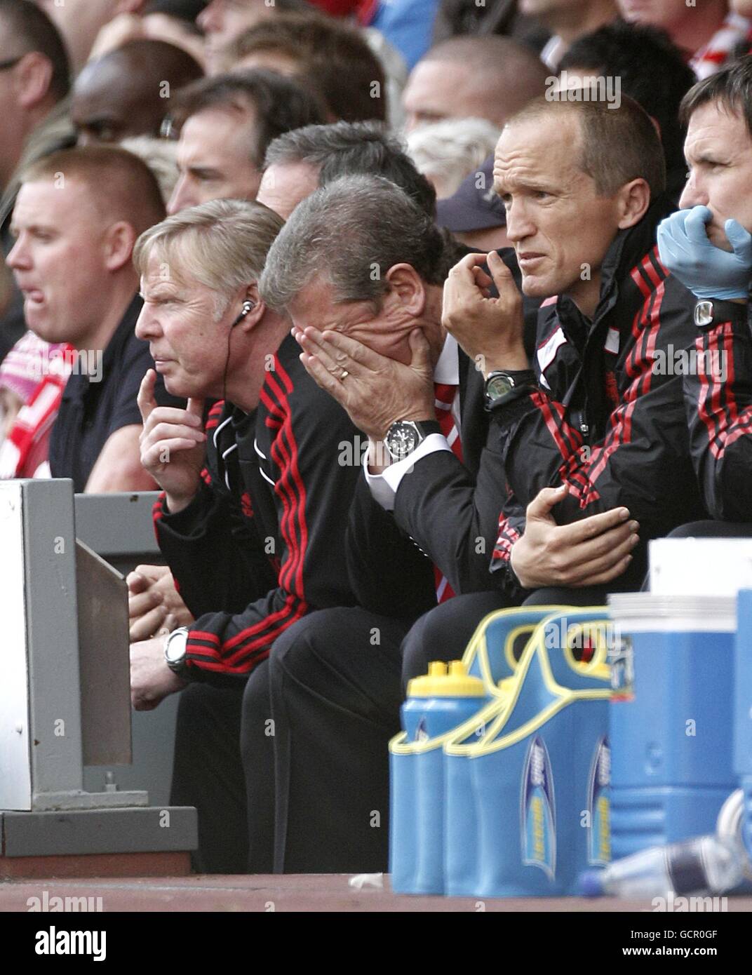 Liverpool bench anfield hi-res stock photography and images - Alamy