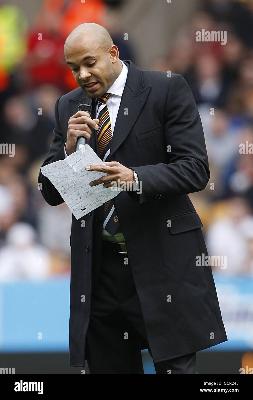 Retired Wolverhampton Wanderers goalkeeper Matt Murray during half time ...