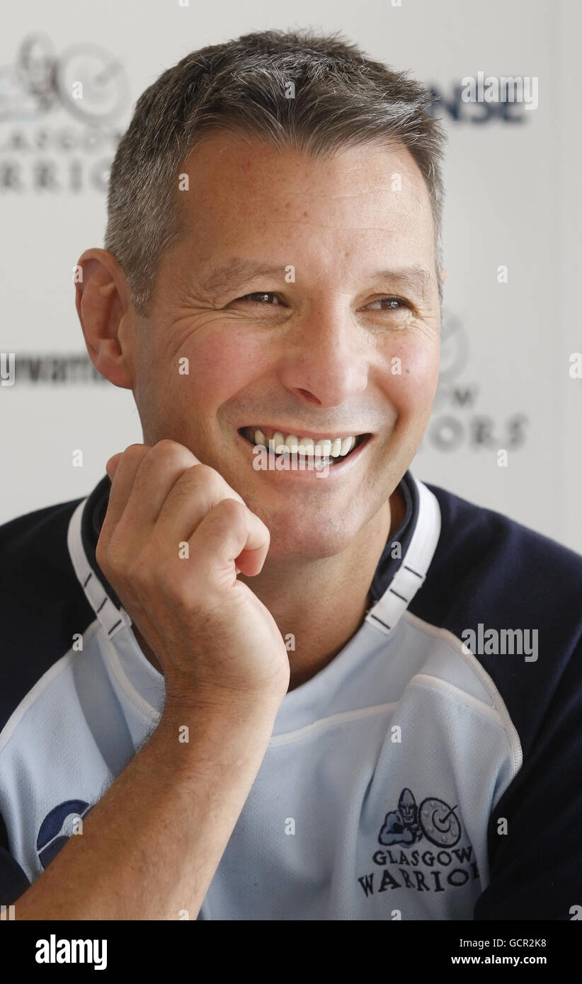 Glasgow Warriors Head Coach Sean Lineen during the team announcement at ...