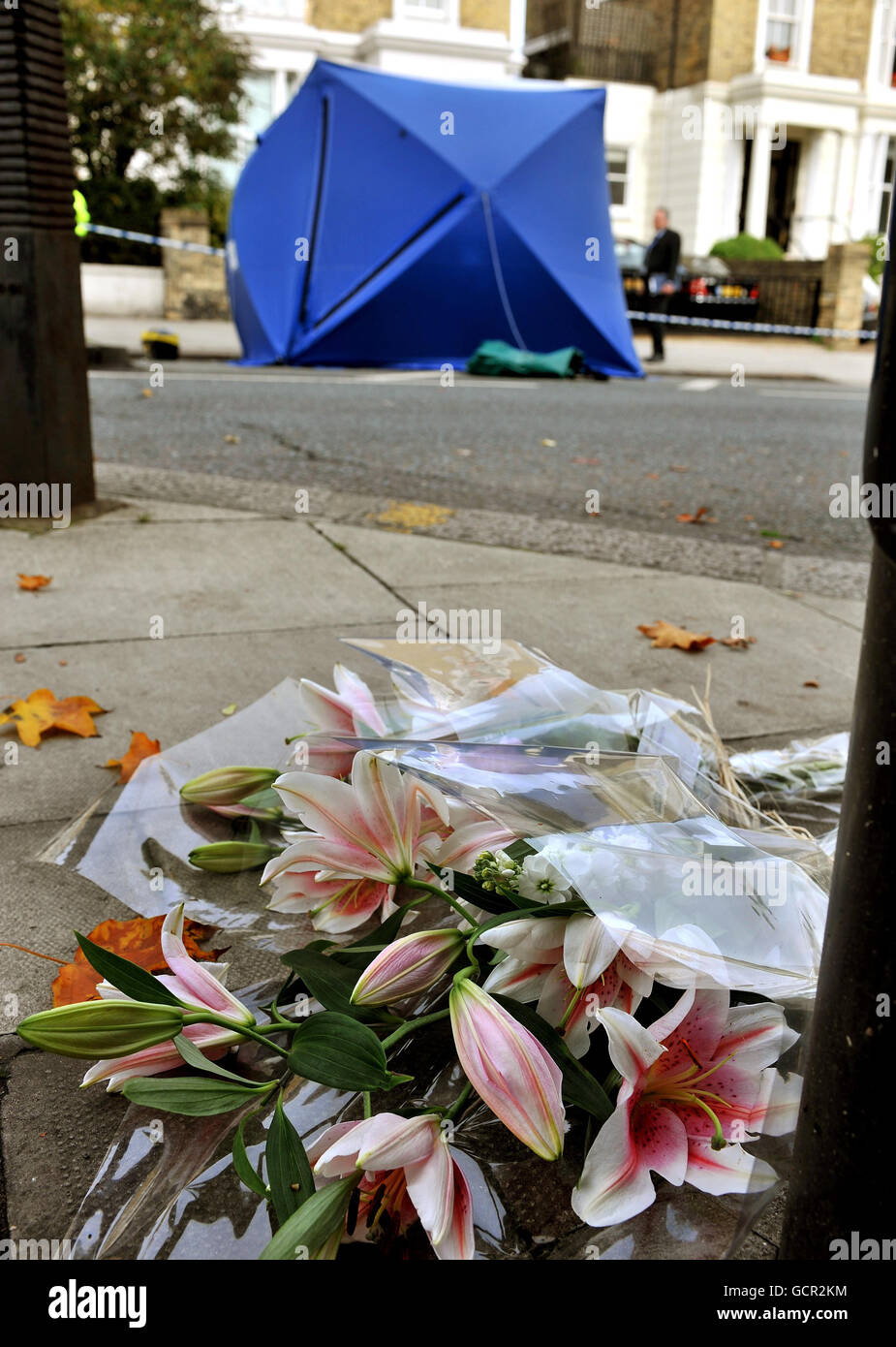 Hit and run death in north London Stock Photo - Alamy