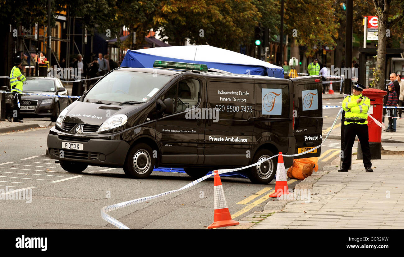 Hit and run death in north London Stock Photo - Alamy