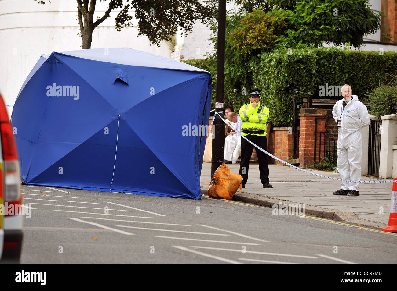 Hit and run death in north London Stock Photo - Alamy