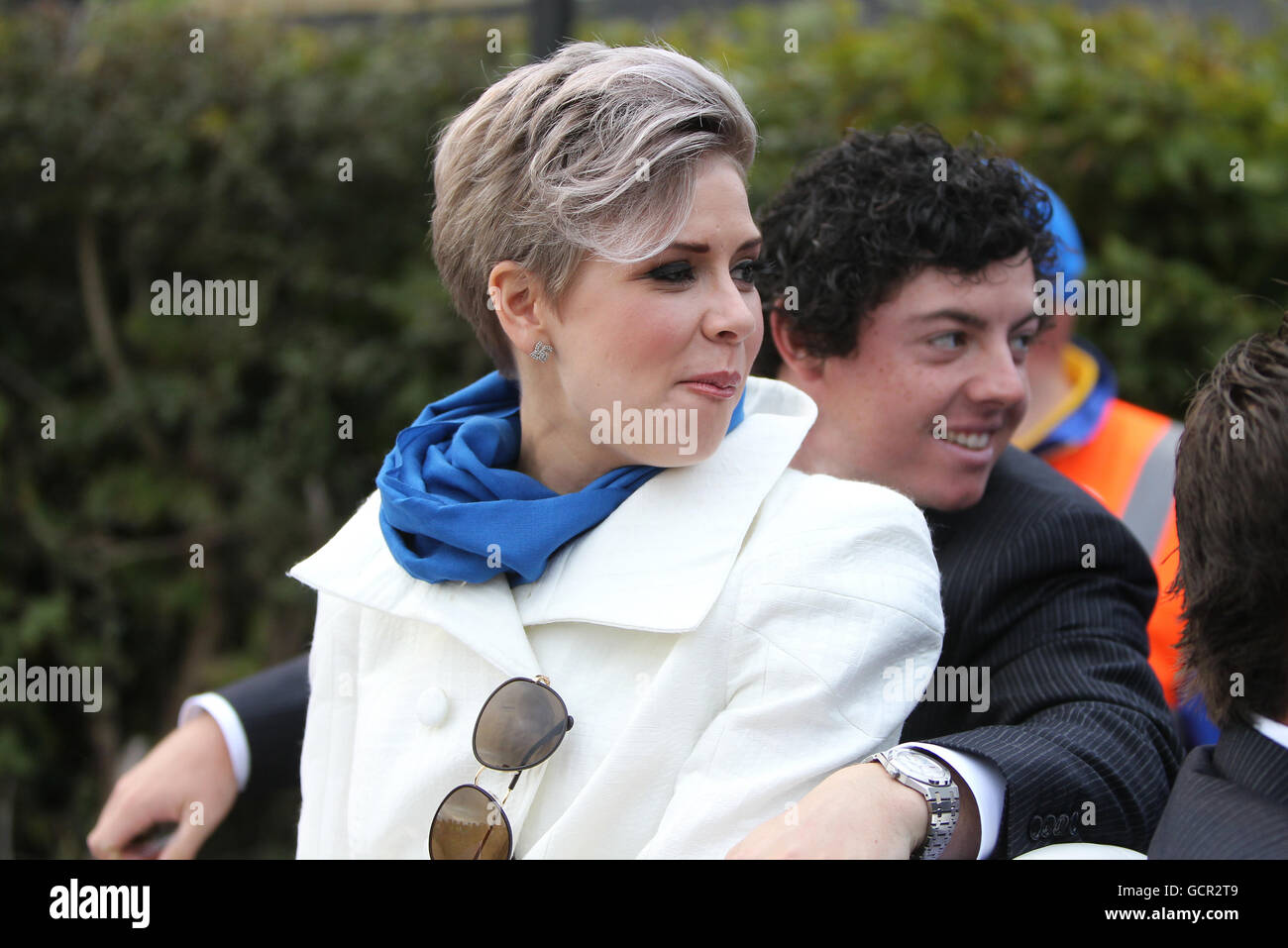 Europes rory mcilroy and his girlfriend holly sweeney hi-res stock ...