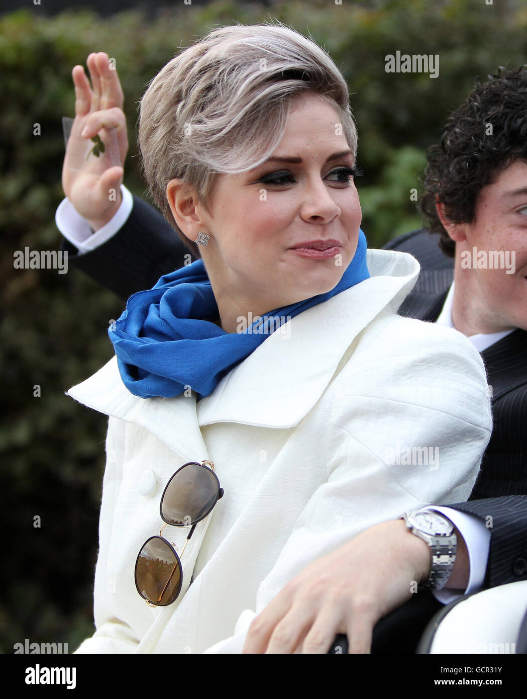 Europes rory mcilroy and his girlfriend holly sweeney hi-res stock ...