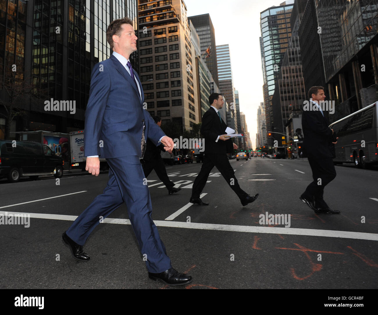 Nick Clegg visit to US Stock Photo - Alamy