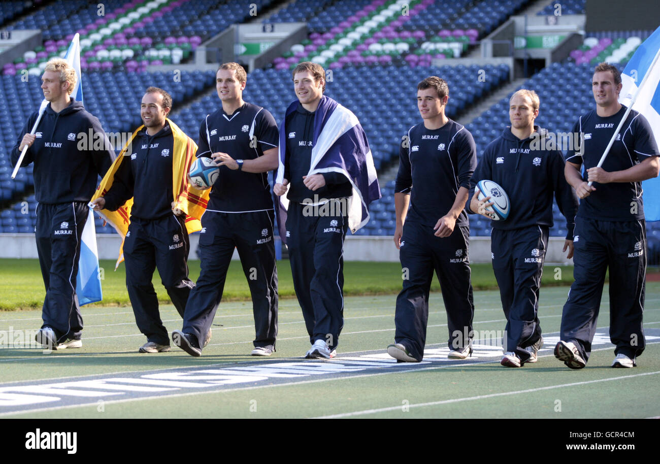 Scotland 7's (Left to right) Alex Blair, Mike Adamson, Scott Forrest ...