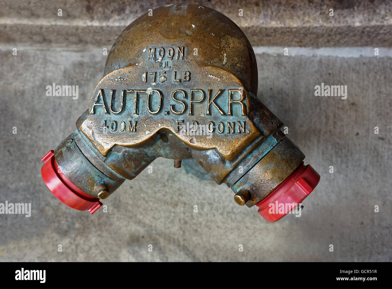 Plan view on Street Fire Hydrant on the road in Philadelphia ...