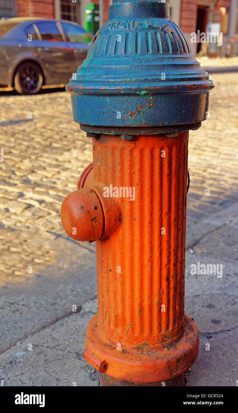 Street Fire Hydrant on the road in Philadelphia, Pennsylvania, the USA ...