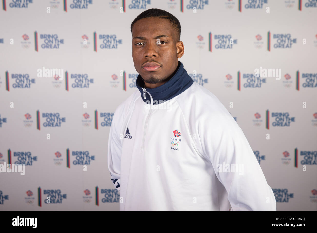Taekwondo's Lutalo Muhammad during the Team GB Kitting Out session at ...