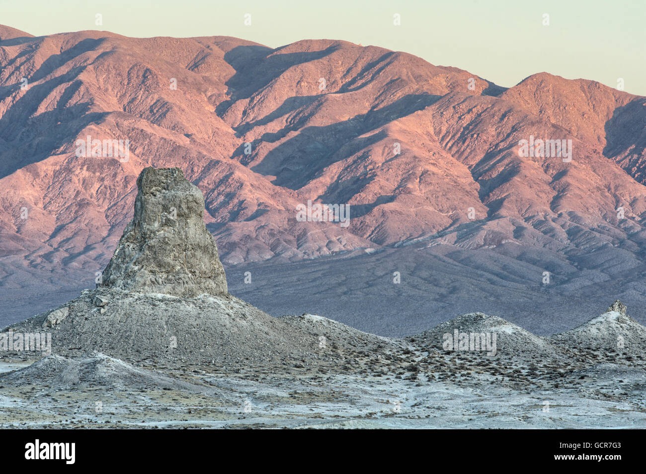 Trona Pinnacles in twilight, Searles Valley, California Stock Photo - Alamy