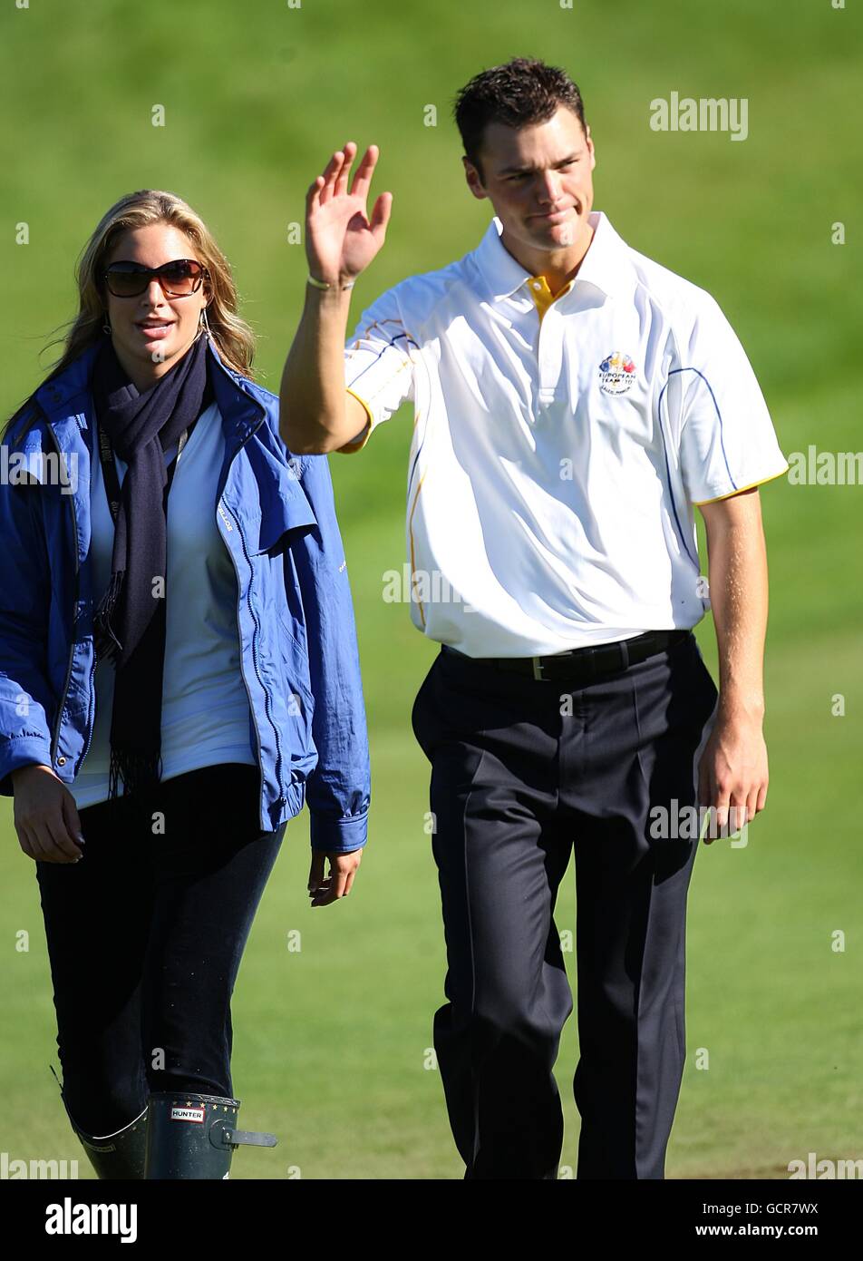 Europe's Martin Kaymer with his girlfriend Alison Micheletti Stock ...