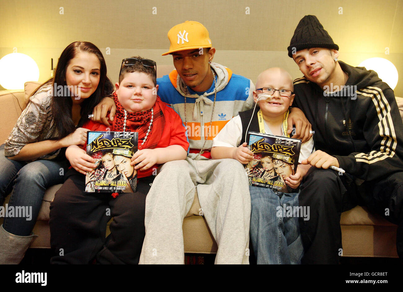 N-Dubz meet Rays of Sunshine kids Stock Photo - Alamy