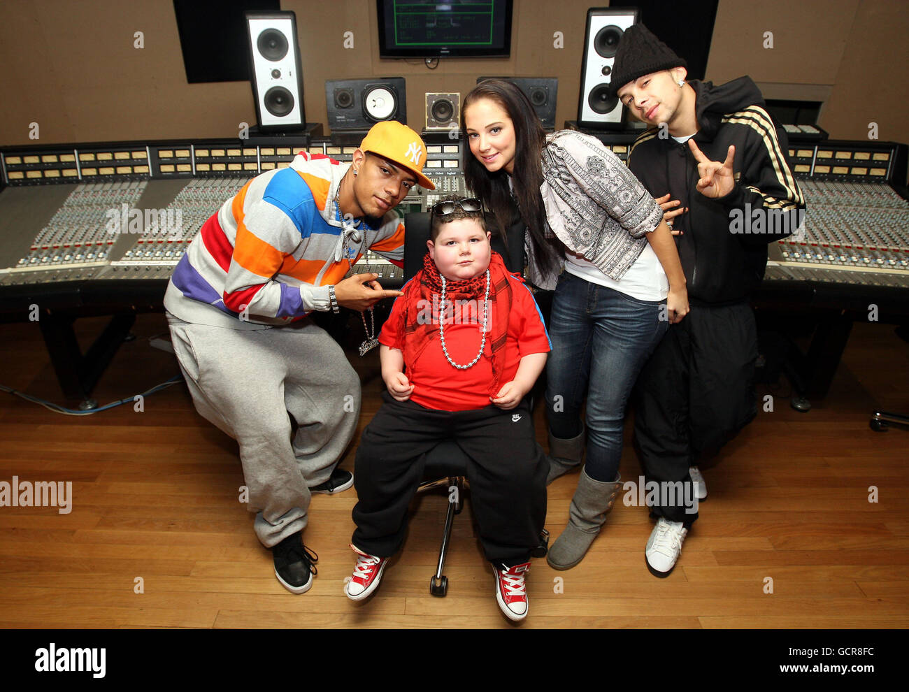 N-Dubz (left to right) Richard "Fazer" Rawson, Tula "Tulisa ...