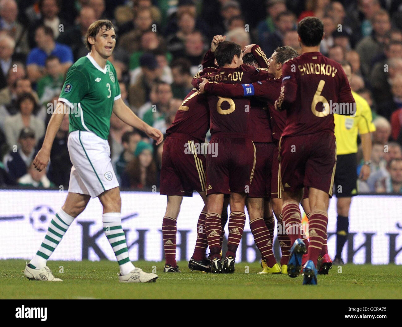 Uefa euro 2012 qualifying match aviva stadium hi-res stock photography ...