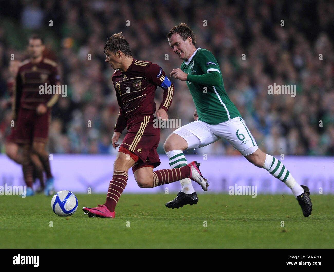 Uefa euro 2012 qualifying match aviva stadium hi-res stock photography ...