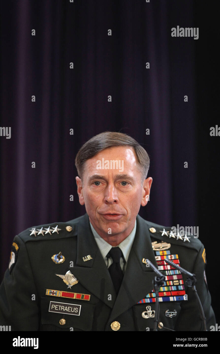 General Petraeus in UK Stock Photo - Alamy